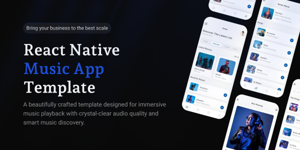 React Native Music App Template & UI Kit | gluestack market