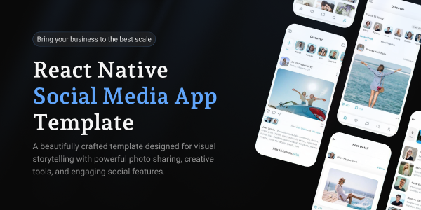 React Native Social Media App Template | gluestack market